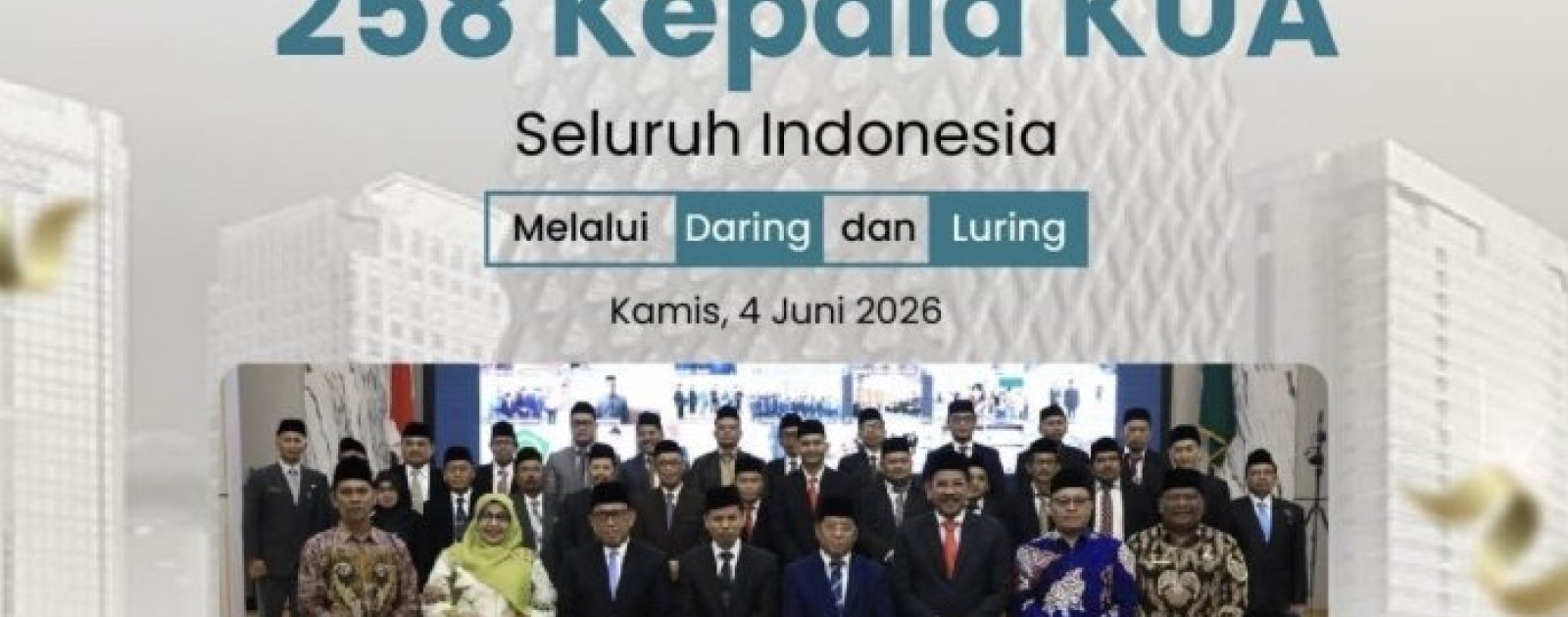 Catat Sejarah Baru, Kementerian Agama Lantik 258 Kepala KUA Seluruh ...